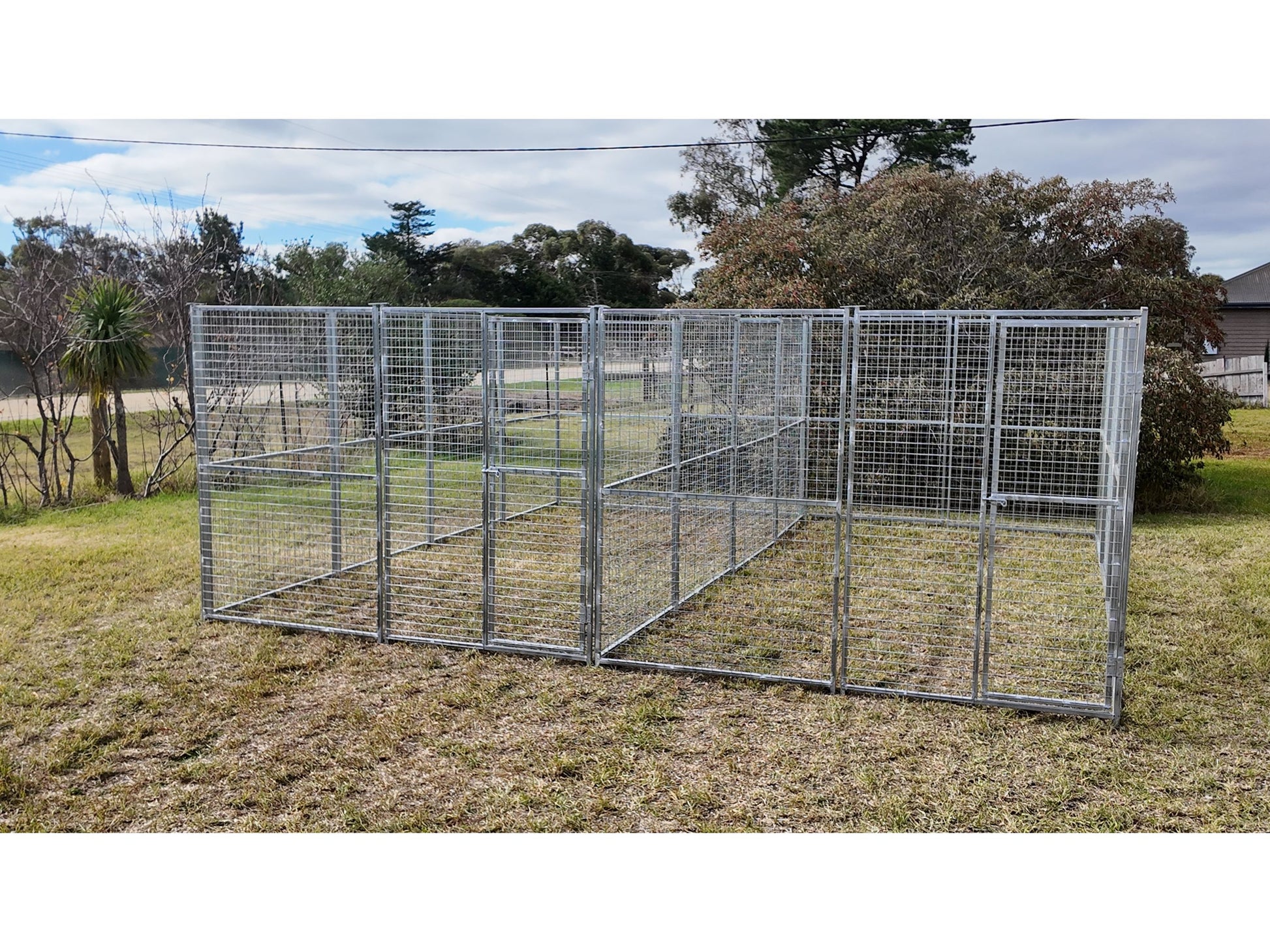 5m x 5m x1.85m Double dog/poultry run with 50mm x 50mm x 3mm welded wi ...